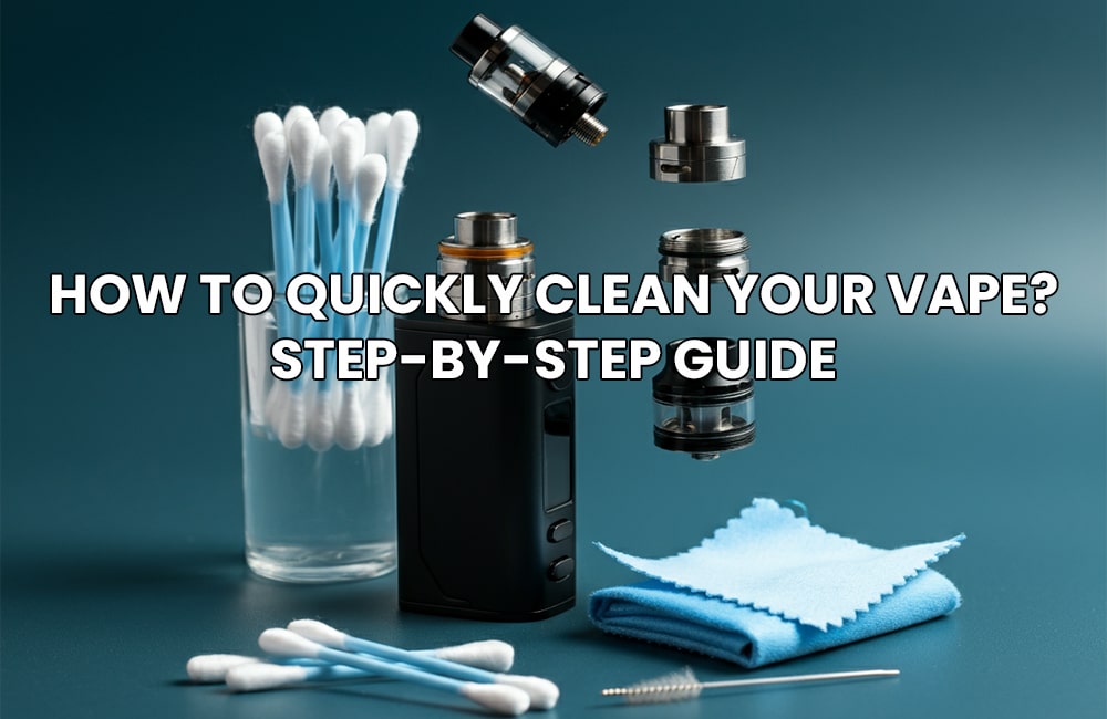 How to Quickly Clean Your Vape? Step-by-Step Guide - 1Smokes